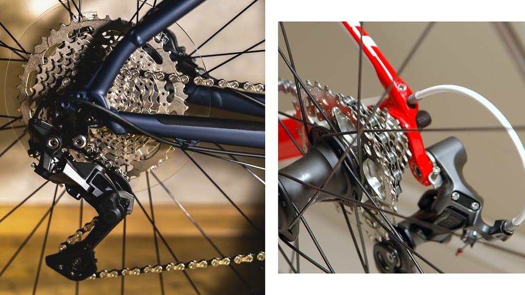 When cycling uphill what gears to use?