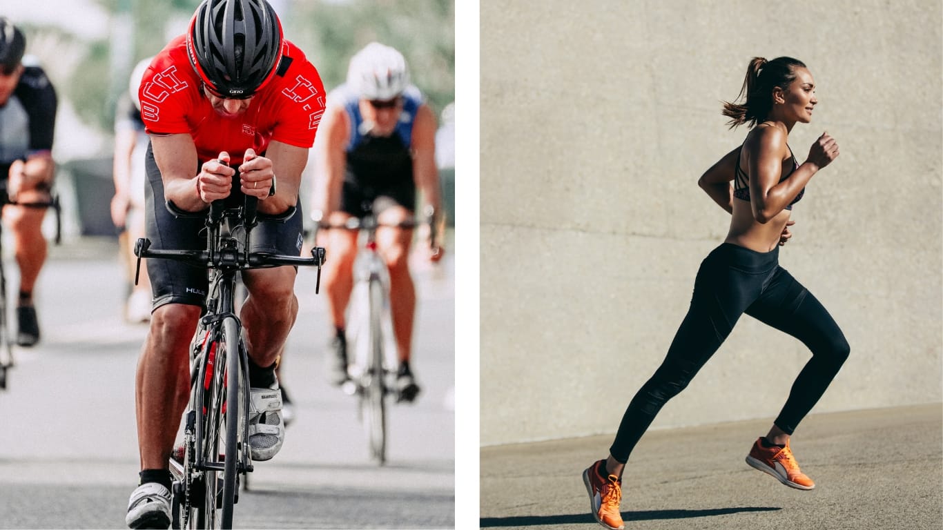 How much cycling is equal to running?