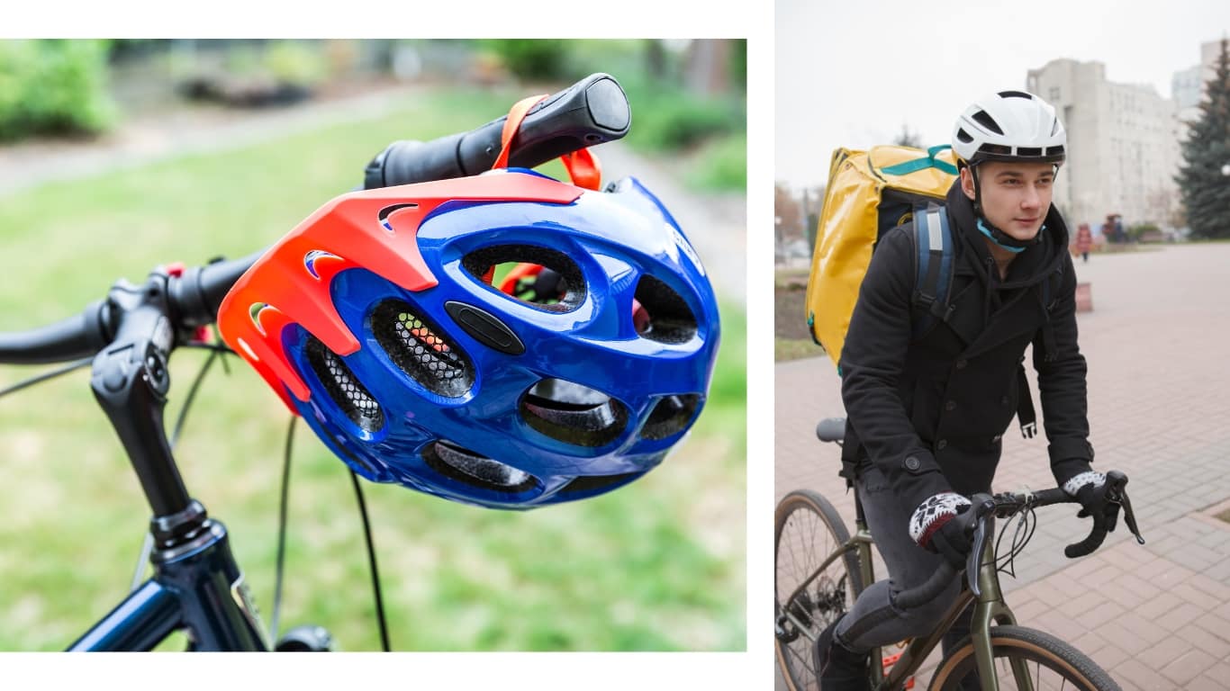 What not to do when riding a bicycle?