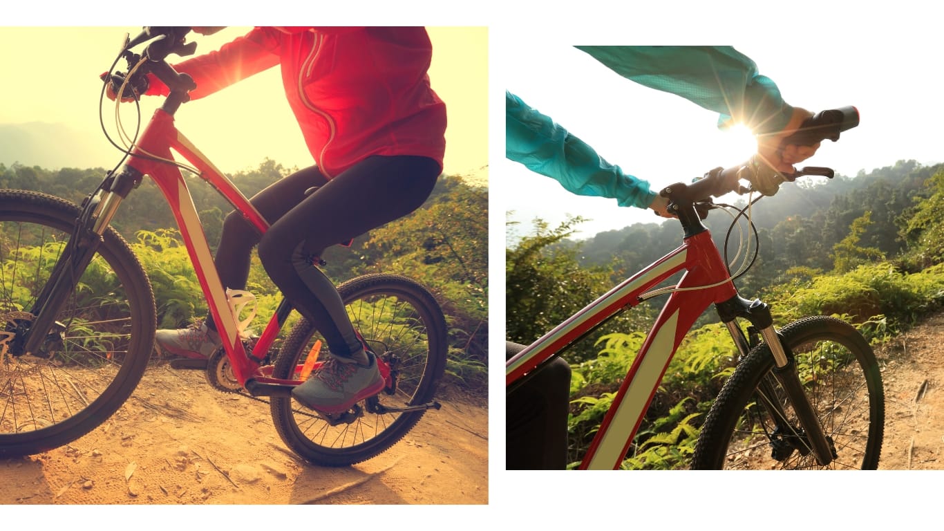 When cycling uphill what gears to use?